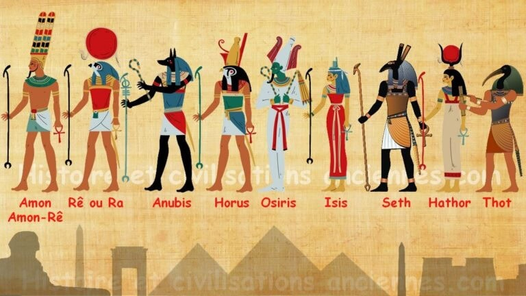 Dieux et Déesses Principaux de l'Égypte Ancienne - Histoire et ...